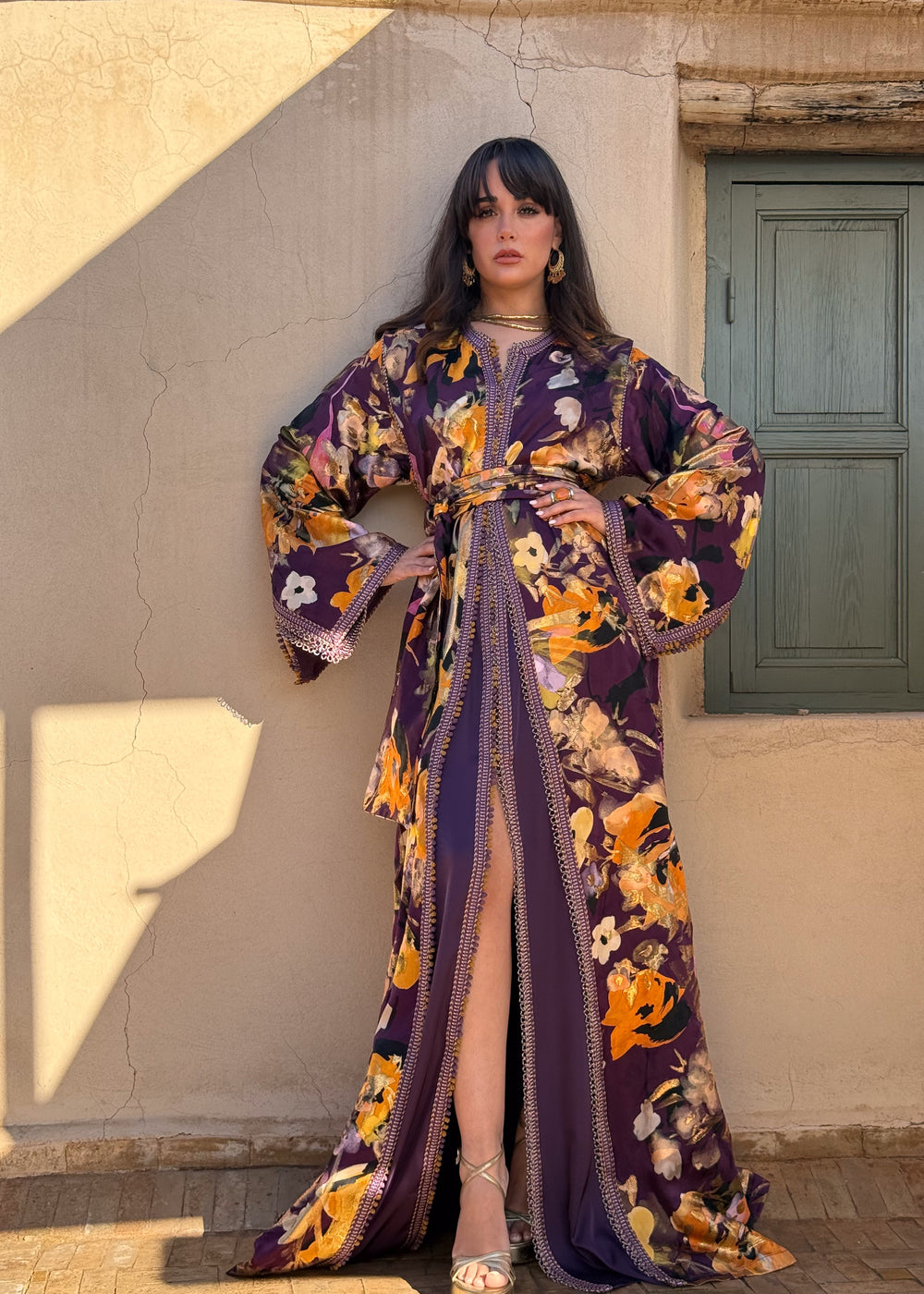 DALAL TWO-PIECE SILK KAFTAN